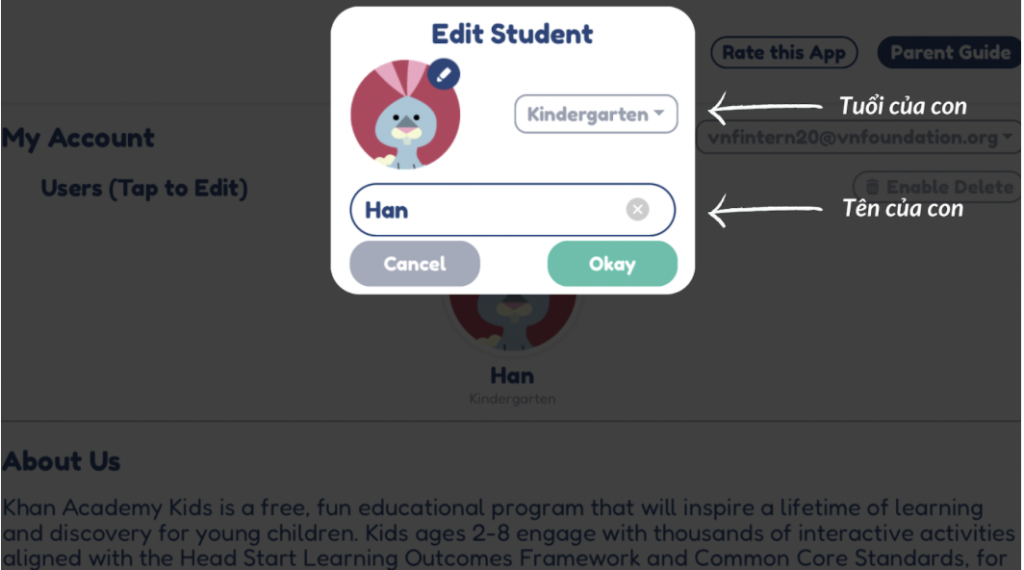 Hướng dẫn "nhập môn" Khan Academy Kids - Khan Academy Vietnam (KAV)